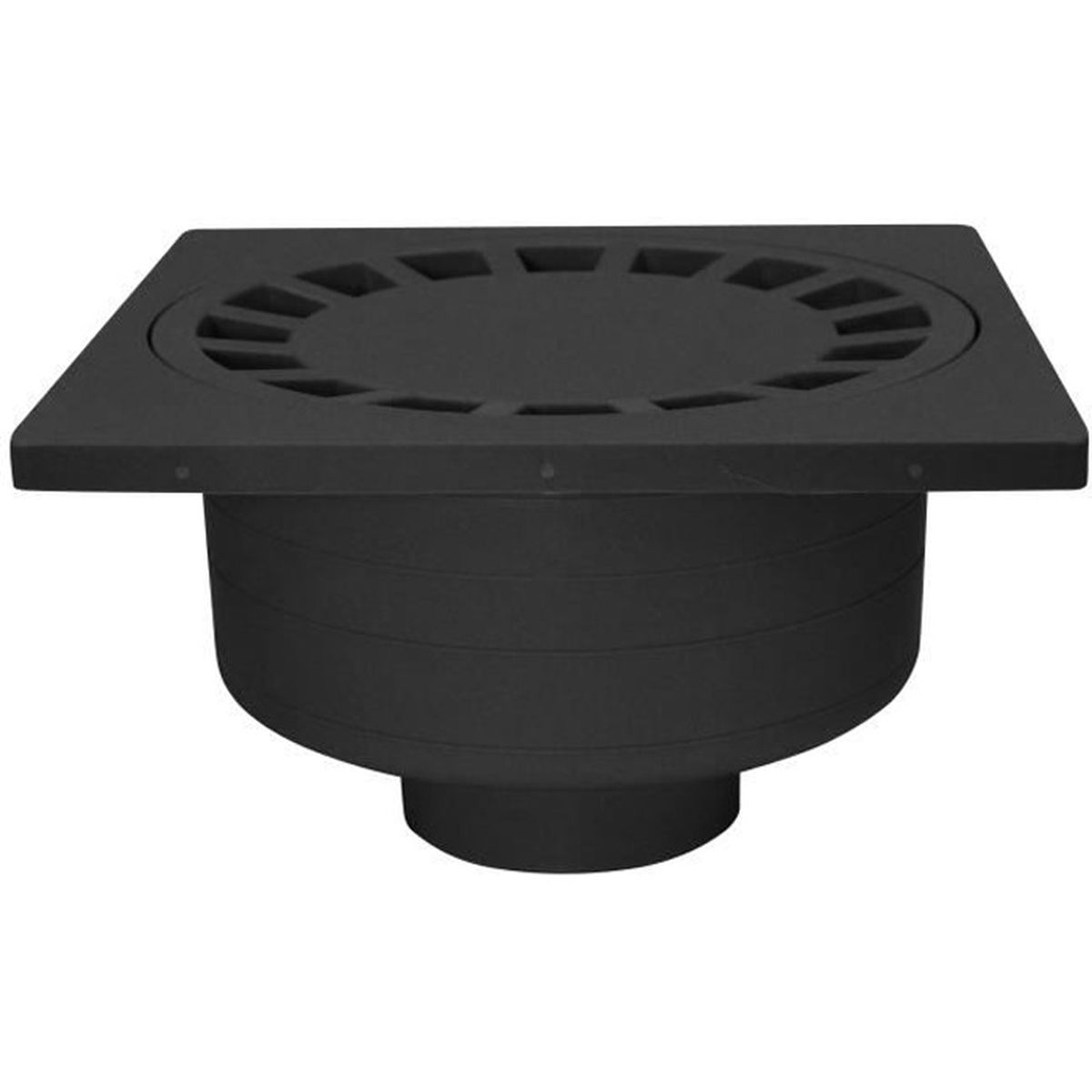 Siphon de cour Jardibric 300 x 300 mm - Polypropylène Noir - Faible ...