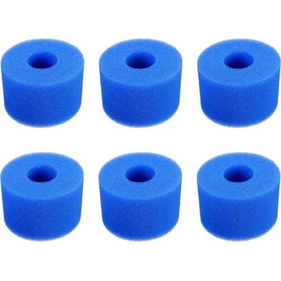 6 PiCes SRies Piscine Mousse Filtre Ponge Intex S1 RUtilisable Lavable ...