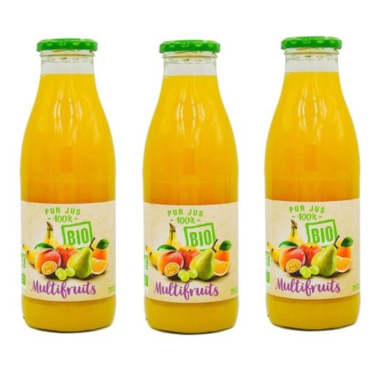 Agidra - Lot 3x Pur jus multifruits BIO - bouteille 75cl - Cdiscount Au ...