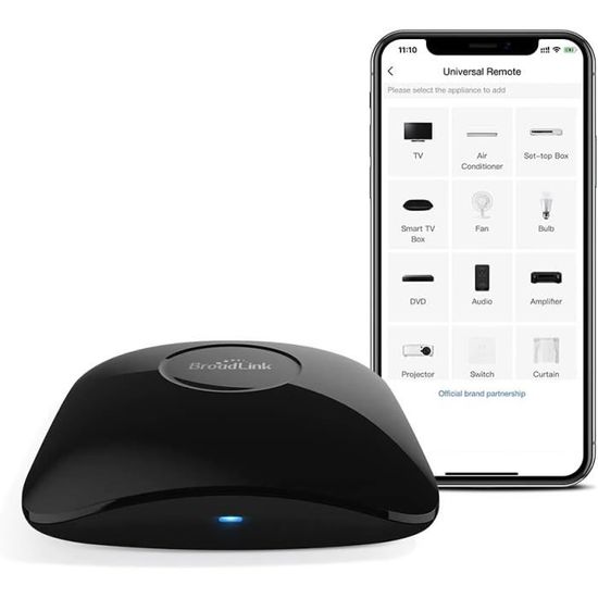 Télécommande Universelle Broadlink Rm4 Pro Ir And Rf Compatible