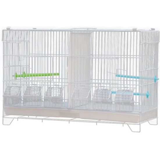Cage pour Canaris et Petits Oiseaux Exotiques - HUOLE - Métal Vernis ...