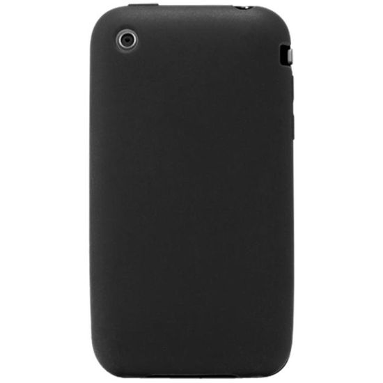 Coque iPhone 3G noire en silicone iphone 3g/3gs - Cdiscount Téléphonie