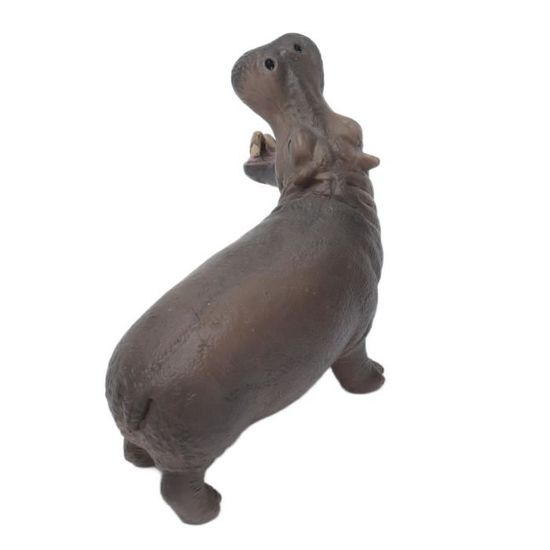 SALUTUYA Hippo Figurine Wildlife Modèle Hippopotame Jouet Réaliste ...