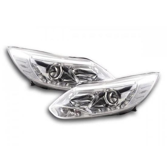 Phare Daylight Ford Focus 3 An. 2010- chrome - Cdiscount Auto