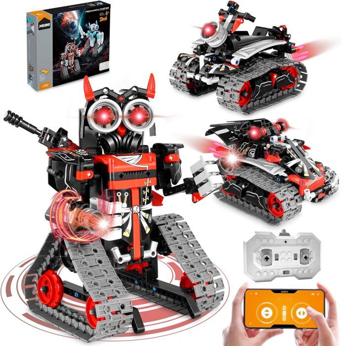 Technic Robot Technique Enfant Jouet De Construction Telecommande 3 En ...