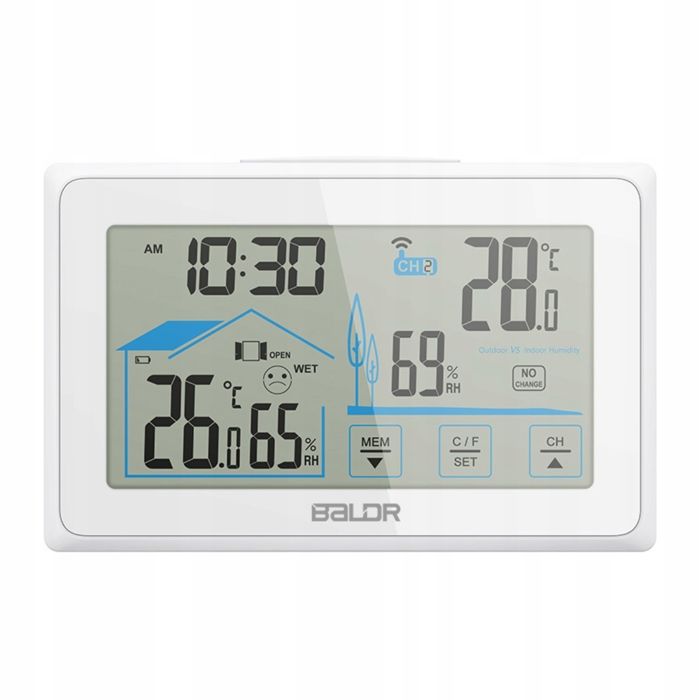 Station météo BALDR B0340 avec indicateur de confort et écran tactile ...