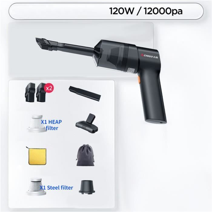 Couleur luxe Aspirateur Cyclone sans fil pour voiture et maison, Mini ...