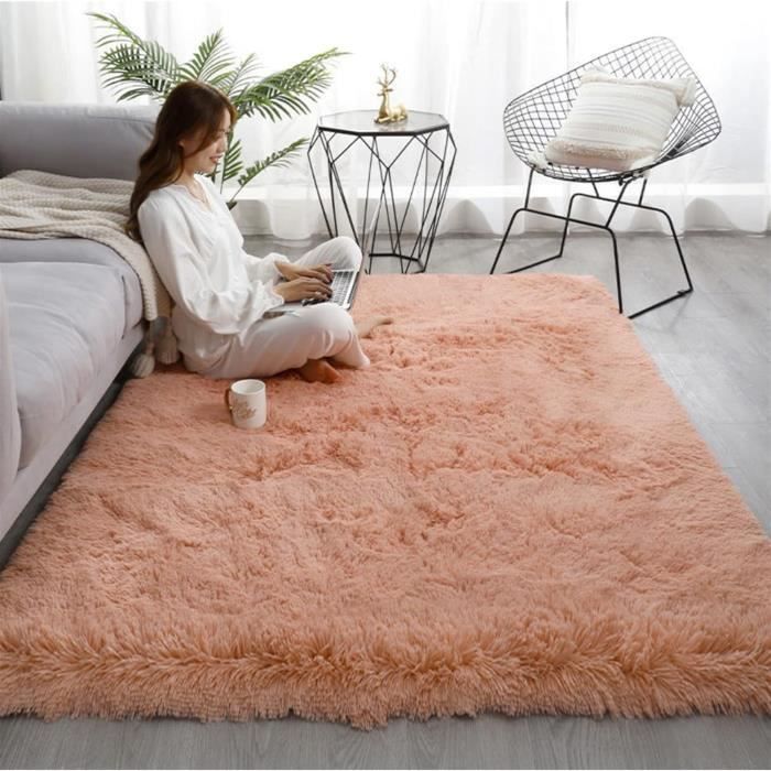 Tapis Doux Salon Tapis Anti Slip Moelleux Chambre Tapis Tapis Shaggy ...