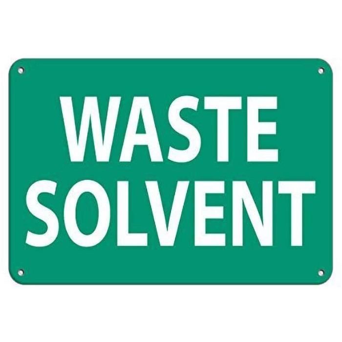 Waste Solvent Décoration Murale rétro métal Affiche étain Signe Peint ...