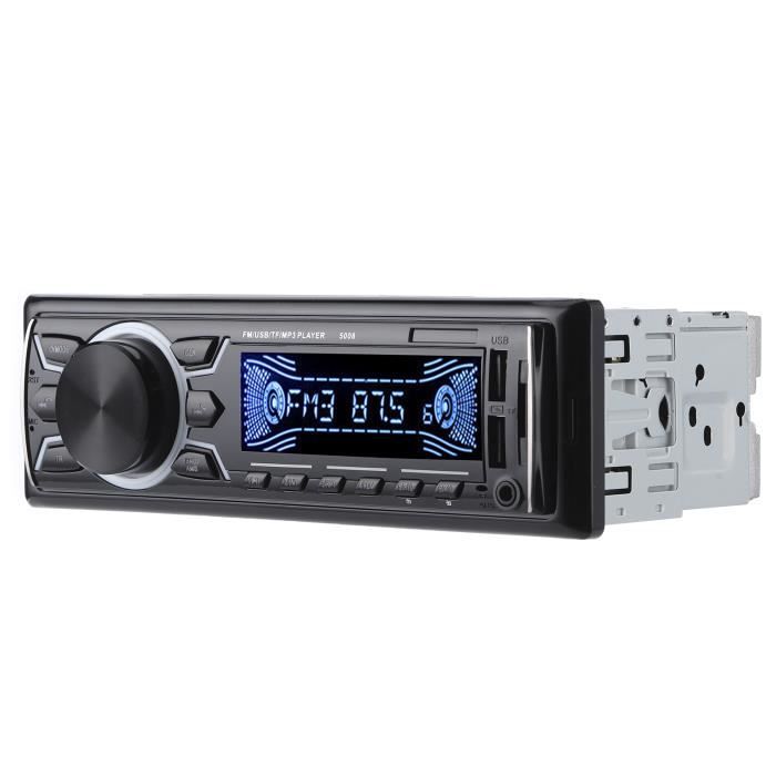Autoradio 12V voiture FM Radio Bluetooth Audio Player Coloré Lumière ...