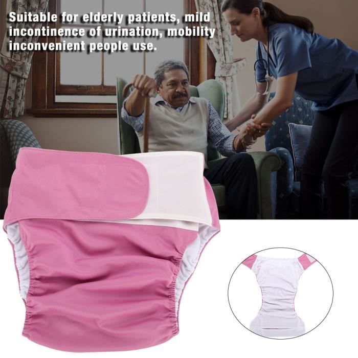 Couche réutilisable DRFEIFY - Couche Lavable Adulte Réglable - Grande ...