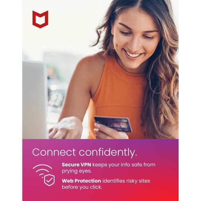 McAfee Total Protection 2022 | 5 Appareils | 1 An | PC-Mac-Android-iOS ...