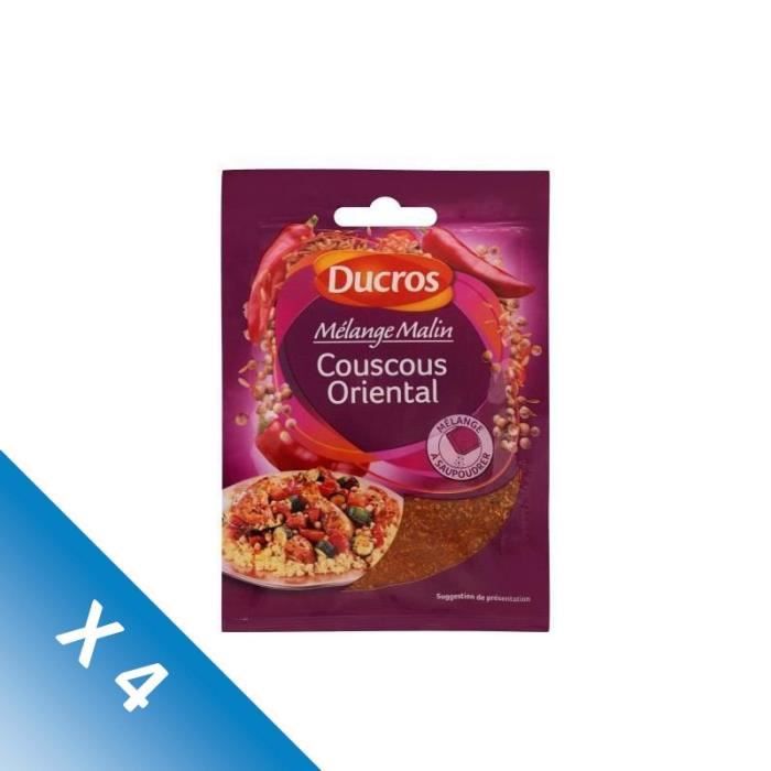 [LOT DE 4] DUCROS Sachet de mélange malin Couscous Oriental - 20 g ...