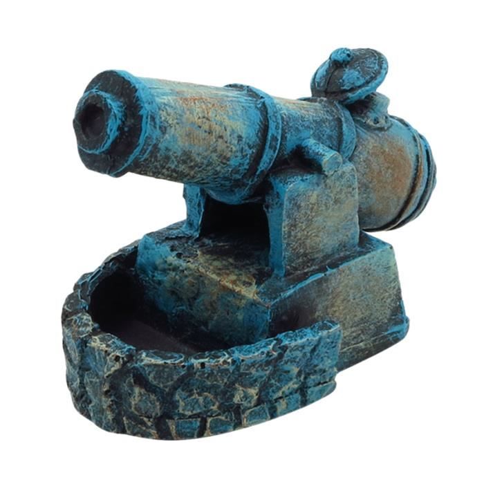 Fort Barbette Modèle Aquarium Fish Tank Décoration Ornement pour Décor ...