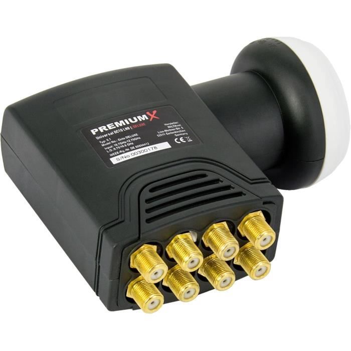 Récepteur numérique satellite - PREMIUMX - Deluxe Octo LNB - 8 ...