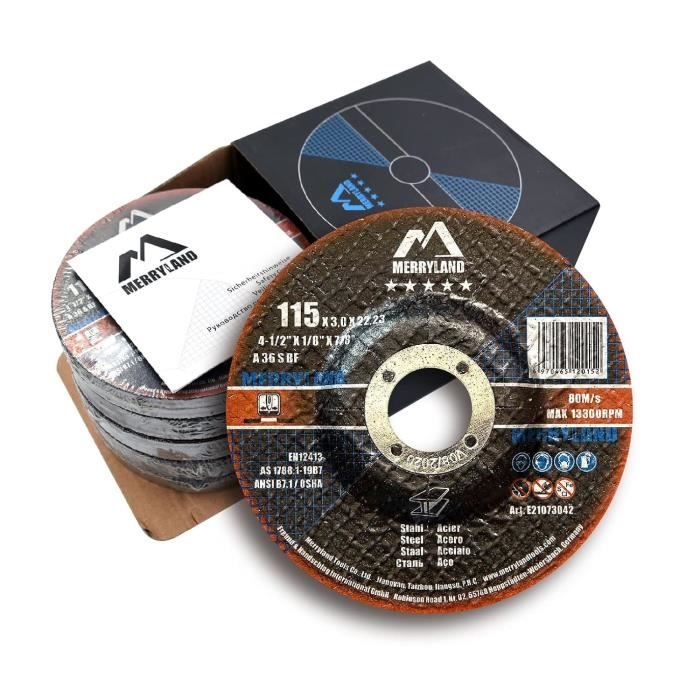 Disque À Tronçonner 115 Métal Acier Fer, 115 X 3,0 Mm Disque De Coupe ...