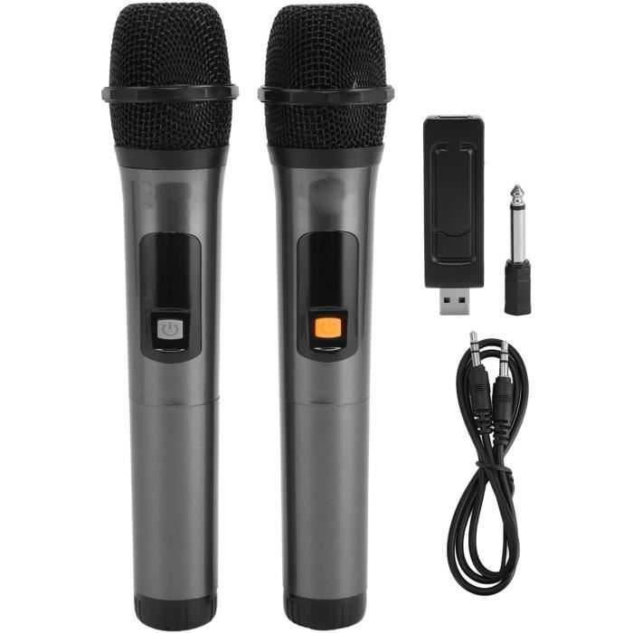Microphone Sans Fil, Double Système De Micro Dynamique Sans Fil Uhf ...