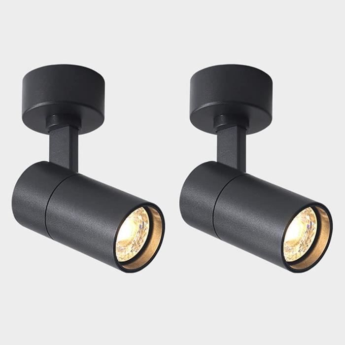 Spot De Plafond À Led Moderne 2 Pcs Éclairage Spot Monté En Surface ...