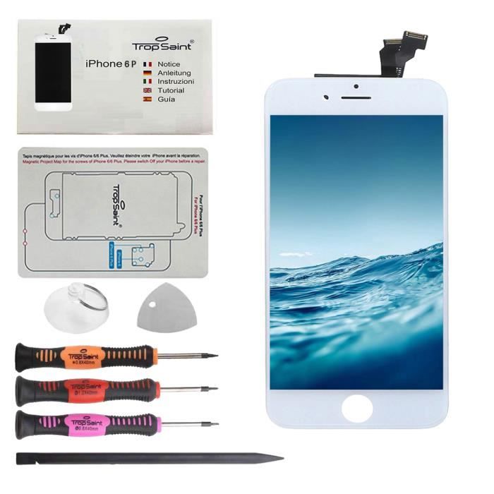 Ecran iPhone 6 Plus Blanc Trop Saint® - Kit de reparation LCD avec ...