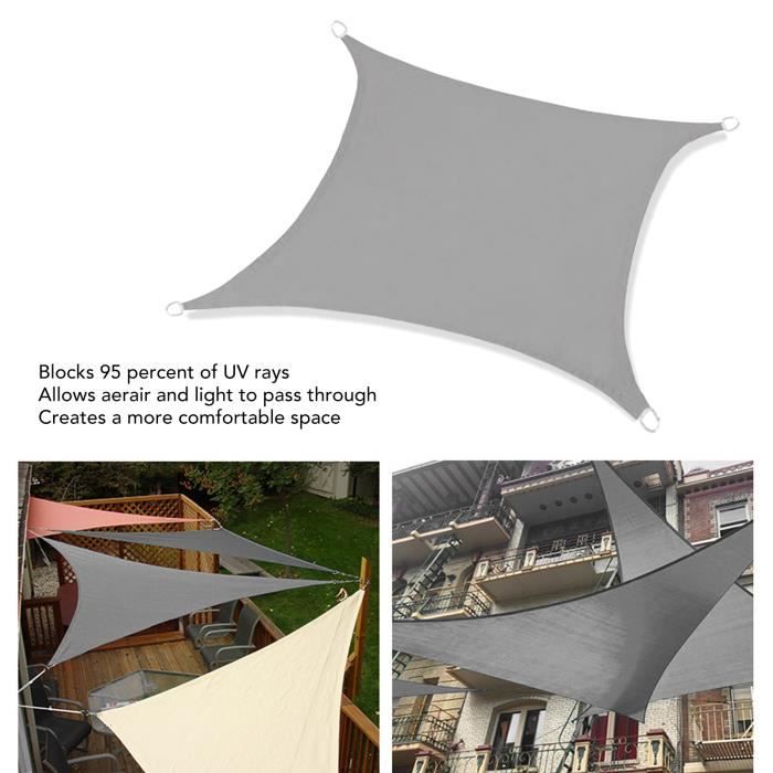 ABI Pare- rectangulaire Voile d'ombrage Protection UV Respirant ...