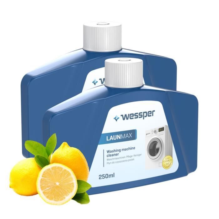 Lot de 2 Liquide de lavage pour machines à laver Wessper LAUNMAX 250ml ...