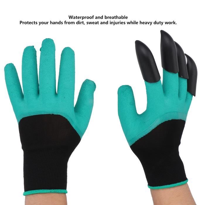 Gants de creusement YOSOO - 2 paires de gants de jardinage - Outils de ...