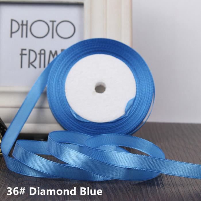 RUBAN ADHESIF ELECTRICITE,Diamond Blue ribbon-25mm--Rubans En Satin De ...