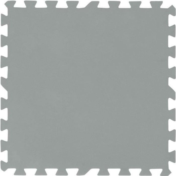 AK9950-BESTWAY Lot de 9 Dalles de protection de sol mousse gris 50 x 50 ...