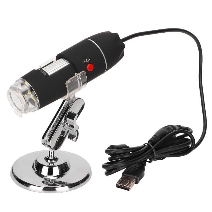LMC Microscope USB portable numérique USB 1600X 1080P HD avec 8 ...