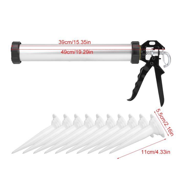 ZER-Pistolet à calfeutrer à air Pistolet à calfeutrer en silicone 1 ...
