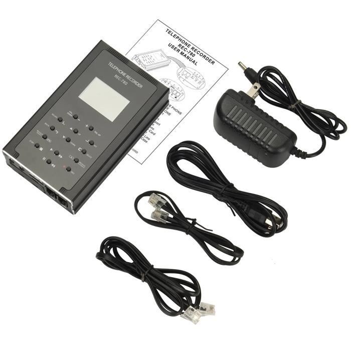 REC-780 - Boîte'enregistrement numérique fixe pour téléphone Portable ...