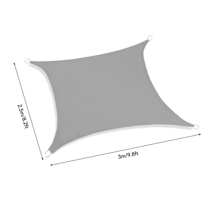 ABI Pare- rectangulaire Voile d'ombrage Protection UV Respirant ...