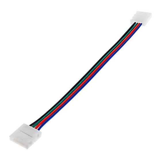 Cable connecteur de jonction pour ruban (bandeau) LED multicolore RGB ...