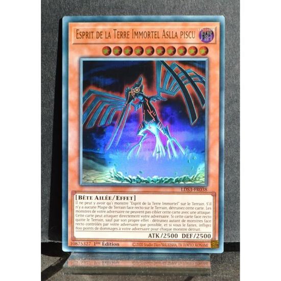 Carte YU-GI-OH LDS3-FR038 Esprit de la Terre Immortel Aslla piscu - Doré Ultra Rare NEUF FR ...