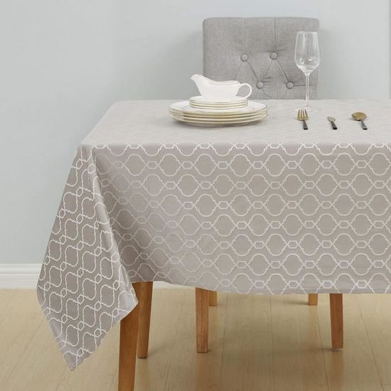 Deconovo Nappe Table Basse Rectangulaire Jacquard Imperméable Nappes de ...