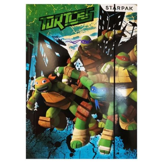 Pochette a rabat Tortue Ninja Elastique Chemise A4 GUIZMAX - Cdiscount ...