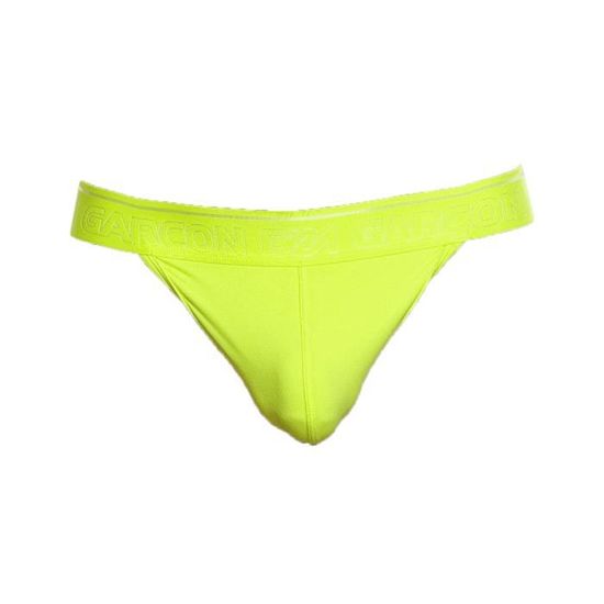 Garçon - Sous-vêtement Hommes - Strings Homme - Neon Yellow Thong ...