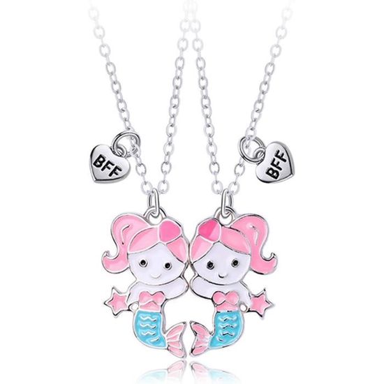 2 Collier D Amitie Pour 2 Filles Best Friend, Collier Bff Pour 2 Chaine ...
