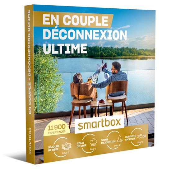 Coffret Cadeau SMARTBOX - En couple - Déconnexion ultime - 1 séjour, 1 moment de bien-être ou 1 ...