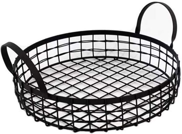 Paniers Pain Fer Forgé Métal Accueil Hamper Stockage Bureau Pain Snack ...