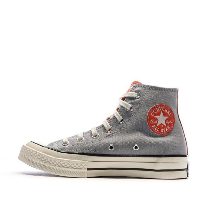 Baskets Grises/Rouges Homme Converse Chuck 70 Letterman Rouge ...