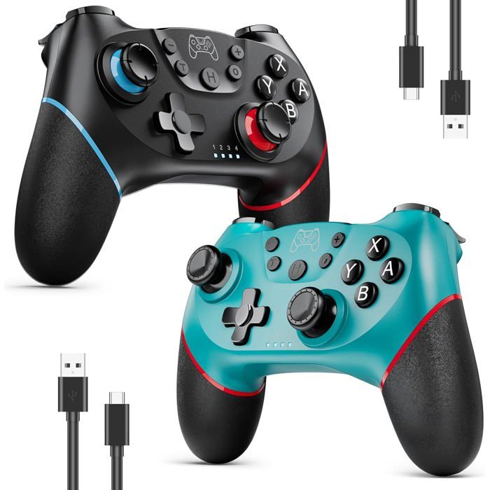 Manette Switch 2PCS,Manette Switch Sans Fil Compatible avec Switch ...