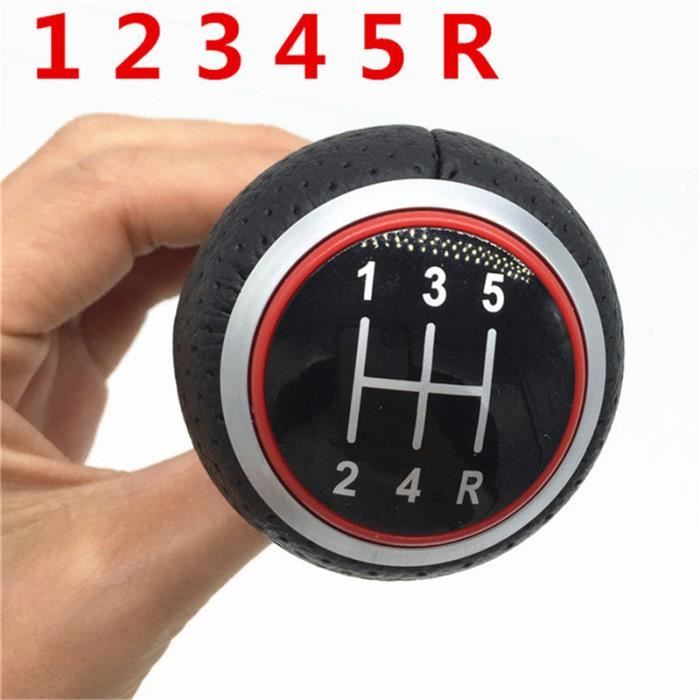 (Rouge 12345R)Pommeau de levier de vitesse 12 mm pour Audi A3 A4 B6 B7 ...