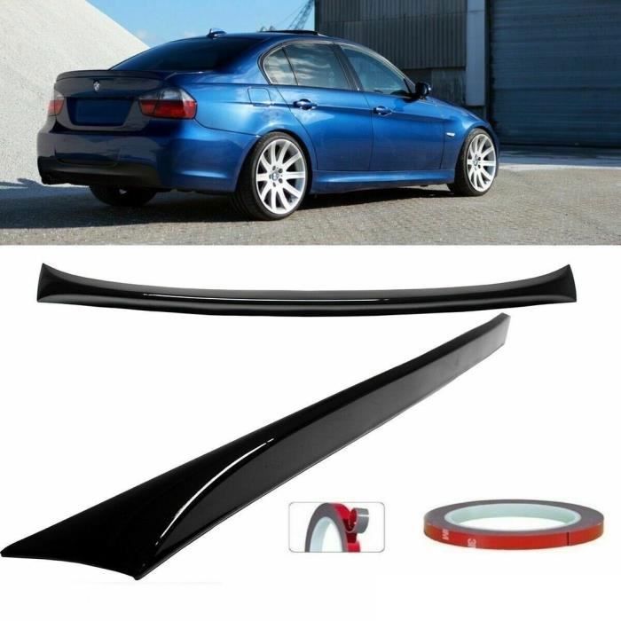 Becquet aileron de coffre look M3 noir brillant pour BMW série 3 E90 berline de 2005 à 2012 ...