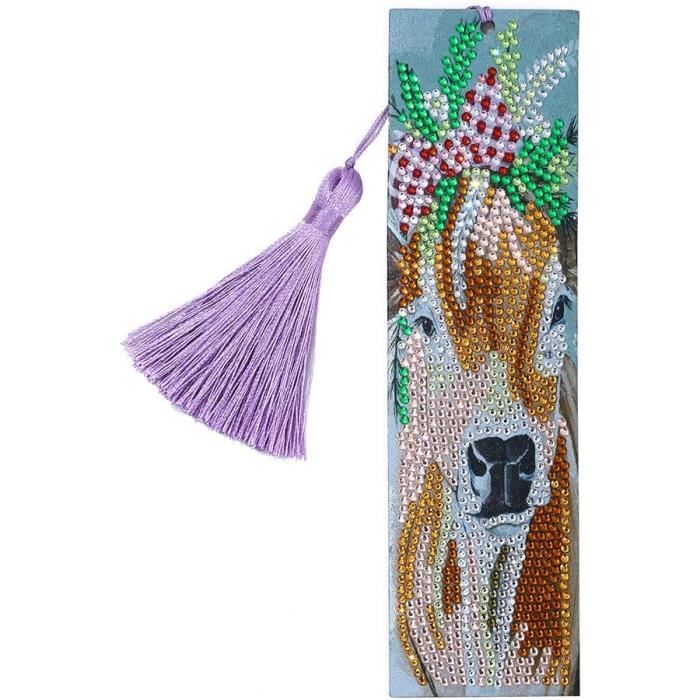 Domybest Marque-page de Peinture au Diamant Bricolage Diamond Painting Marque Page en Cuir ...