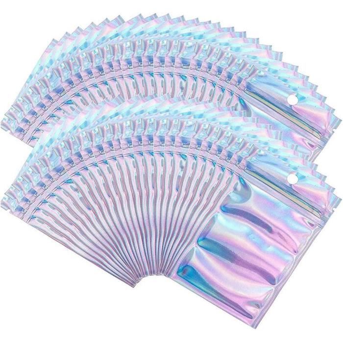 100Pcs Sacs Refermables Anti-Odeur Sachets Refermables Zip pochon ...