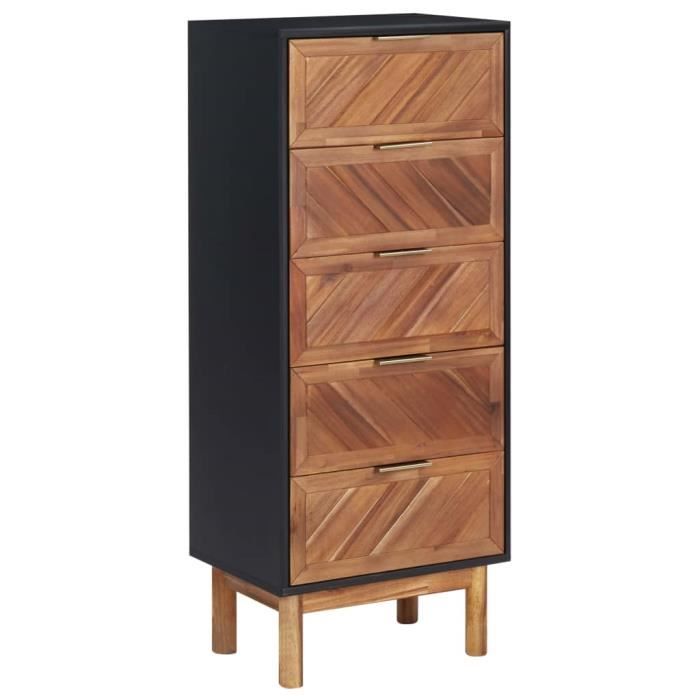 CHEZ JM® Commode Salon Armoire de Rangement Buffet Bas 45x32x115 cm ...