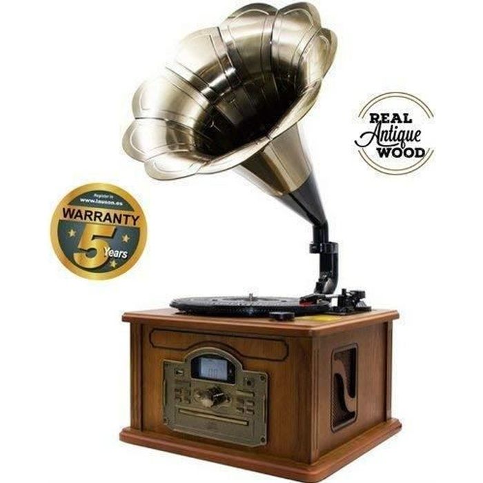 Lauson Rétro Bluetooth Gramophone avec Fonction d'encodage, Vintage ...