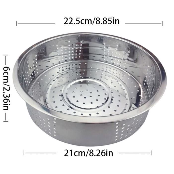 Cuiseur vapeur,Panier à vapeur en acier inoxydable, cuiseur à riz, égouttoir pour légumes et ...