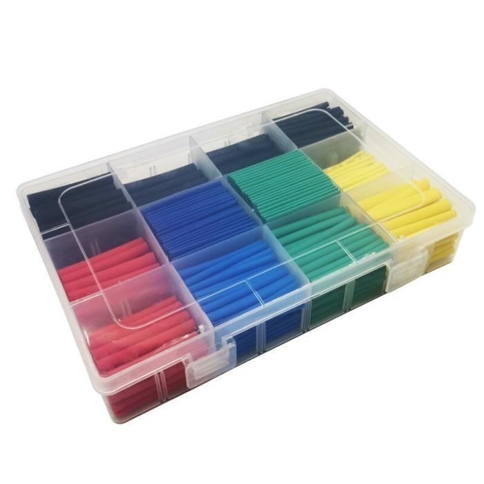 Tube thermorétractable - Assortiment - 530 pièces - Kit de manchons ...